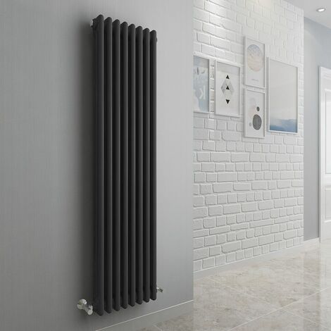 WarmeHaus Traditional Radiator Anthracite Triple Panel 1500x382mm