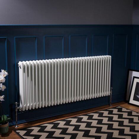 WarmeHaus Traditional Radiator White Triple Panel 600x1462mm