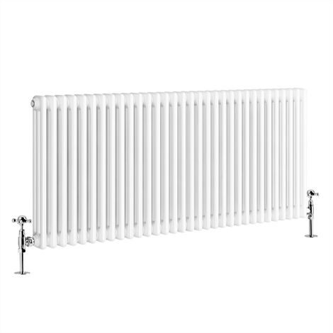 WarmeHaus Traditional Radiator White Triple Panel 600x1462mm