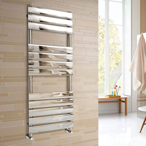 WarmeHaus Heated Towel Rail Radiator For Bathroom Ladder Flat Panel ...