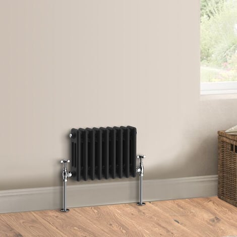 Warmehaus Traditional Black Radiator Triple Column 300 x 427mm
