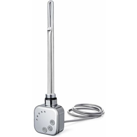 Chrome Thermostatic Heating Element with Timer LED Display 800W