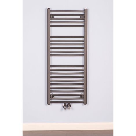 Warmehaus Designer Towel Radiator Curved Towel Rail Heated Radiator ...