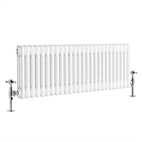 Warmehaus Traditional Triple Column White Radiator 300 x 1190mm