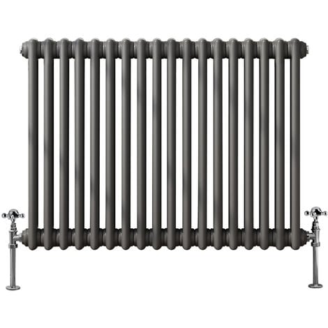 Warmehaus Traditional Double Anthracite Radiator 600 x 830mm