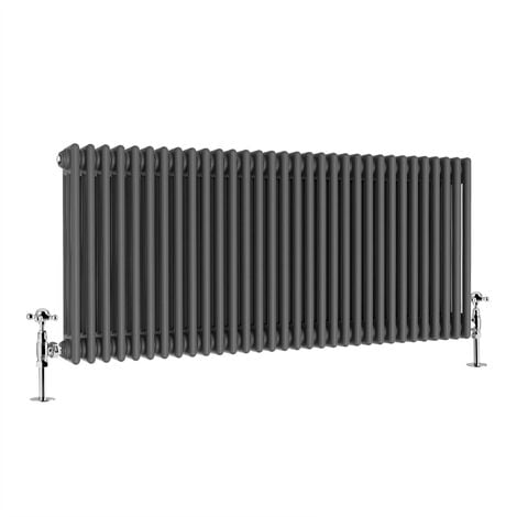 Warmehaus Traditional Triple Anthracite Radiator 600x1460mm
