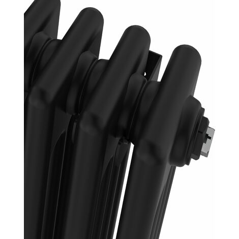Warmehaus Traditional Black Quadruple Column Radiator 1800x290mm