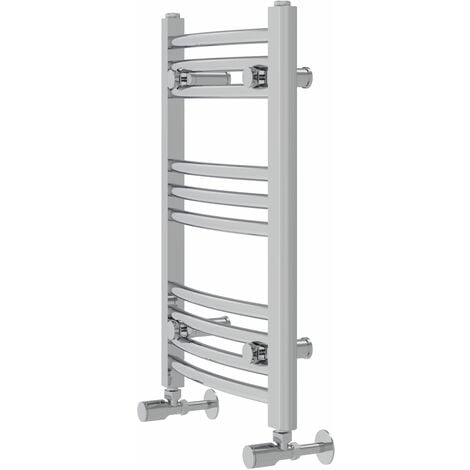 WarmeHaus Curved Chrome Bathroom Ladder Radiator 600x400mm