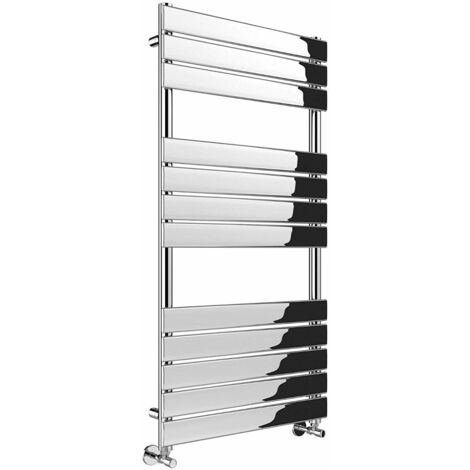 WarmeHaus 1200x600mm Flat Panel Heated Towel Rail Central Heating Towel ...