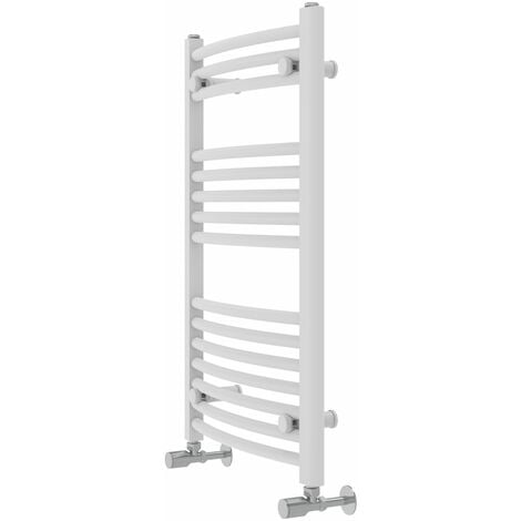 WarmeHaus Curved White Bathroom Ladder Radiator 800x500mm