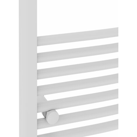 WarmeHaus Curved White Bathroom Ladder Radiator 800x600mm