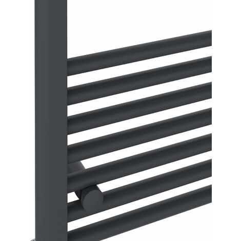 WarmeHaus Straight Anthracite Bathroom Ladder Radiator 800x500mm