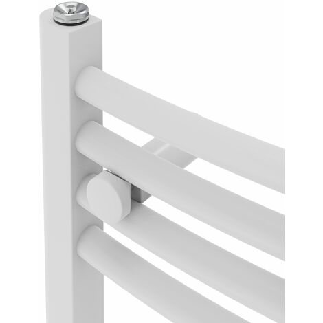 WarmeHaus Curved White Bathroom Ladder Radiator 1000x300mm
