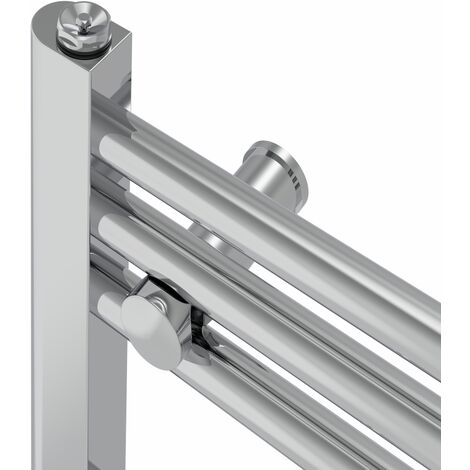 WarmeHaus Straight Chrome Bathroom Ladder Radiator 600x600mm