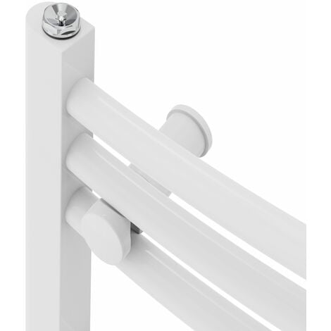 WarmeHaus Curved White Bathroom Ladder Radiator 600x300mm