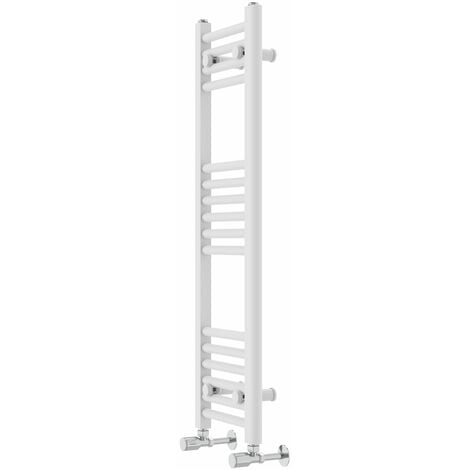 WarmeHaus Straight White Bathroom Ladder Radiator 1000x300mm