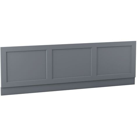 Aquariss Traditional Bath Panel Matte Grey MDF Adjustable Height 1800mm ...
