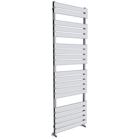 Flat Panel Chrome Towel Radiator Bathroom Heated Rail 1800x600mm
