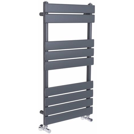 Flat Panel Sand Grey Bathroom Heated Towel Radiator 950x500mm