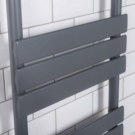 Flat Panel Sand Grey Bathroom Heated Towel Radiator 950x500mm