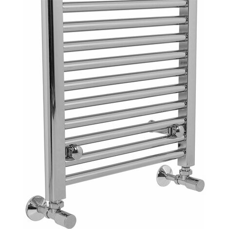 Straight Heated Towel Rail Bathroom Radiator Chrome 1800x450mm