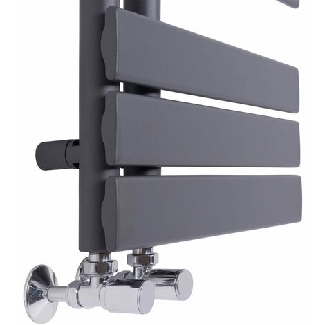 824x500mm Flat Panel Bathroom Heated Towel Radiator Sand Grey