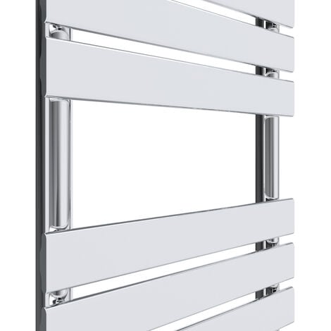 Flat Panel Chrome Towel Radiator Bathroom Heated Rail 1200x450mm