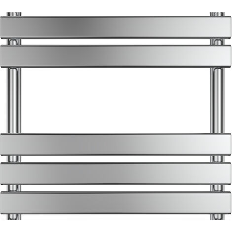 Flat Panel Chrome Towel Radiator Bathroom Heated Rail 1200x500mm