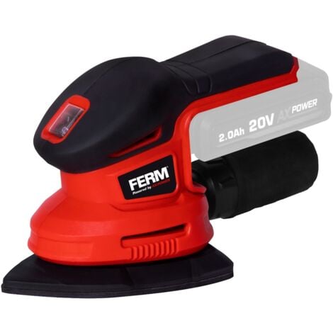 FERM - AX-Power - Ponceuse de Détail Sans Fil - 20V - Ponceuse de Paume ...