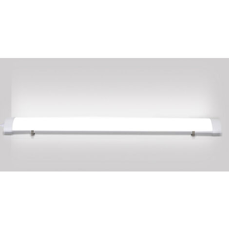 Randaco Lampe LED pour locaux humides blanc neutre Cave Atelier Lampe à vasque 120cm
