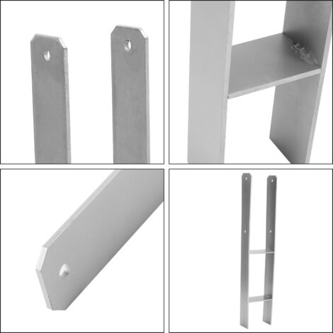Jopassy 8x H Support de poteau H-ancre Ancre de poteau Pied de poteau ...