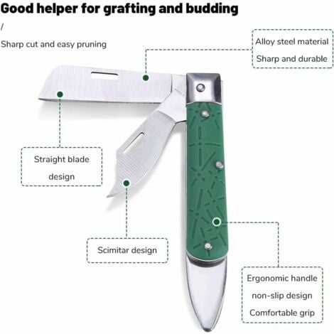 Klappbares Pfropfmesser, Pfropfmesser, Gartenmesser, faltbares ...