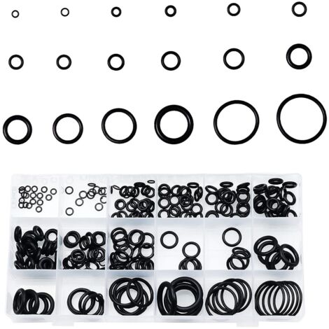 125PCS 18 Tailles Kit Joint Torique Assortiment en Caoutchouc, 3mm-22mm ...