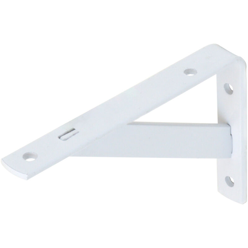 Équerre étagère en métal blanc 100 x 150 mm