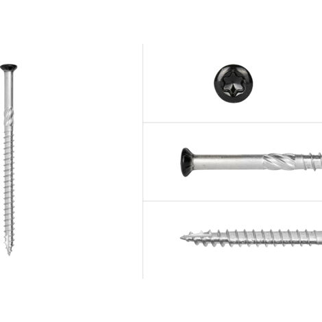 Vis de bardage en bois Acier inoxydable 410 4 x 80 mm Torx 20