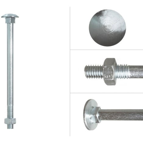 Boulon TRCC galvanisé M12 x 220 mm - 25 pièces