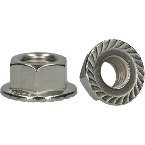 Écrou à embase M10 Inox - Boîte 200 Pièces