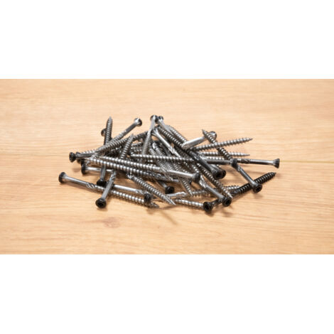 Vis bardage noire inox 5 x 50 mm Torx 25 avec pointe anti-fendage