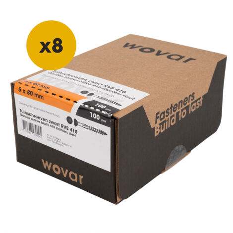 Vis de bardage en bois Acier inoxydable 410 5 x 80 mm Torx 25