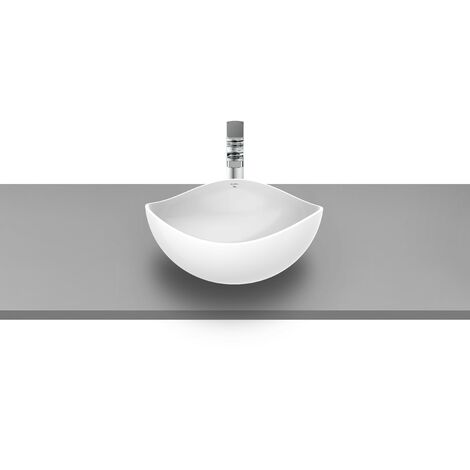 Lavabo de FINECERAMIC® de sobre encimera OHTAKE - ROCA Color: Blanco