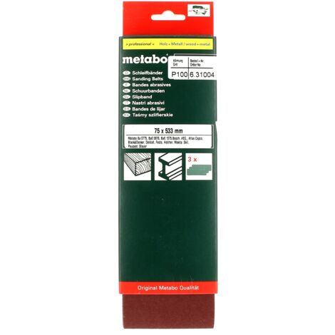 Nastri abrasivi 75x533 100g per 3 per levigatrice ryobi