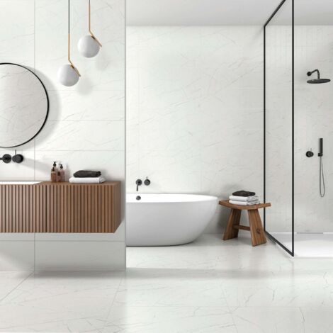 Grès cérame - MUSE - WHITE - 60x60 Rectifié