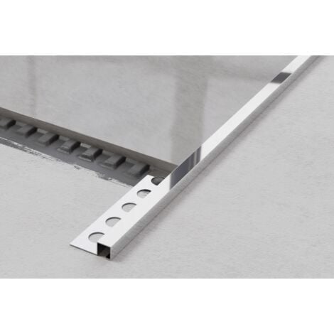 Profil QS décoratif en acier inoxydable pour carrelage 1cm x 244cm ...