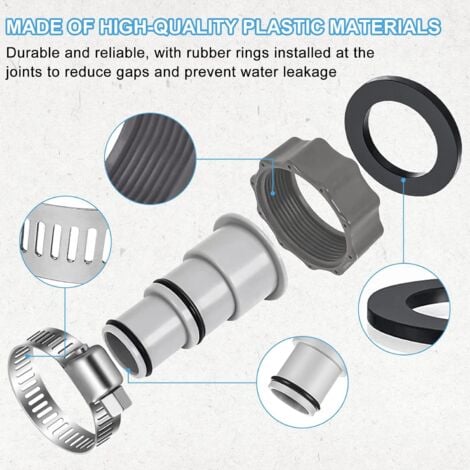 4er-Pack A-Pool-Adapter für Intex-Pools, 32–38 mm A-Pool ...
