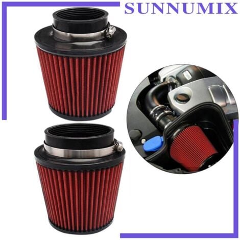 76 mm, 2 Stück, universeller Sportluftfilter – für Auto-Luftfilter ...