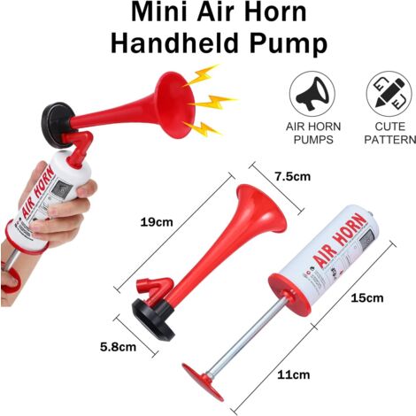 Air Portable Fog Horn Support Manual Loud Hand Signal Horn Safety Boat ...
