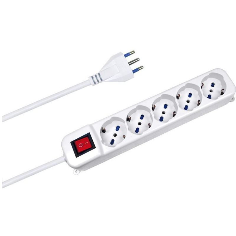 NOVA LINE CE31/5C base múltiple 1,5 m 5 salidas AC Interior Blanco