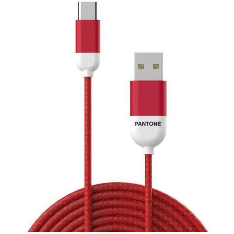CELLY USB TO USBC PANTONE RED CABLE PT-TC001-5R1