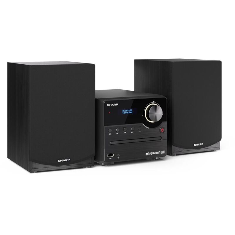 Sharp XL-B517D Microcadena de música para uso doméstico 45 W Negro