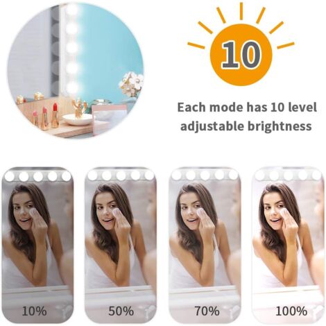 Spiegellicht für Frisiertisch, USB-LED-Spiegellicht mit 5 LED-Lampen, 3 ...